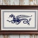Dragon Sampler Monochrome Cross Stitch Pattern, Cross Stitch Chart ...