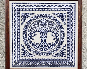 CSM 600 Family Tree Cross Stitch Sampler Kit - Etsy UK