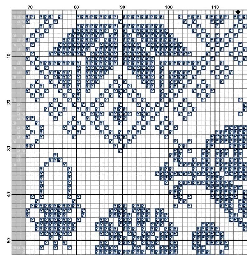 Village Quaker Sampler Cross Stitch Pattern, Monochrome X Stitch ...