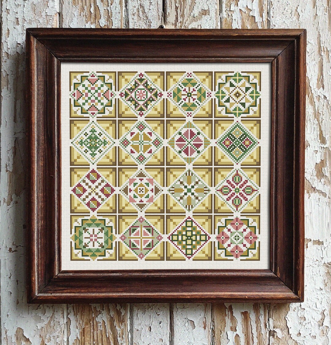 Patchwork Sampler Cross Stitch Pattern, X Stitch Chart, Sampler Quilt ...