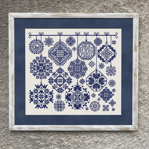 Quaker Sampler Cross Stitch Pattern Cross Stitch Chart - Etsy