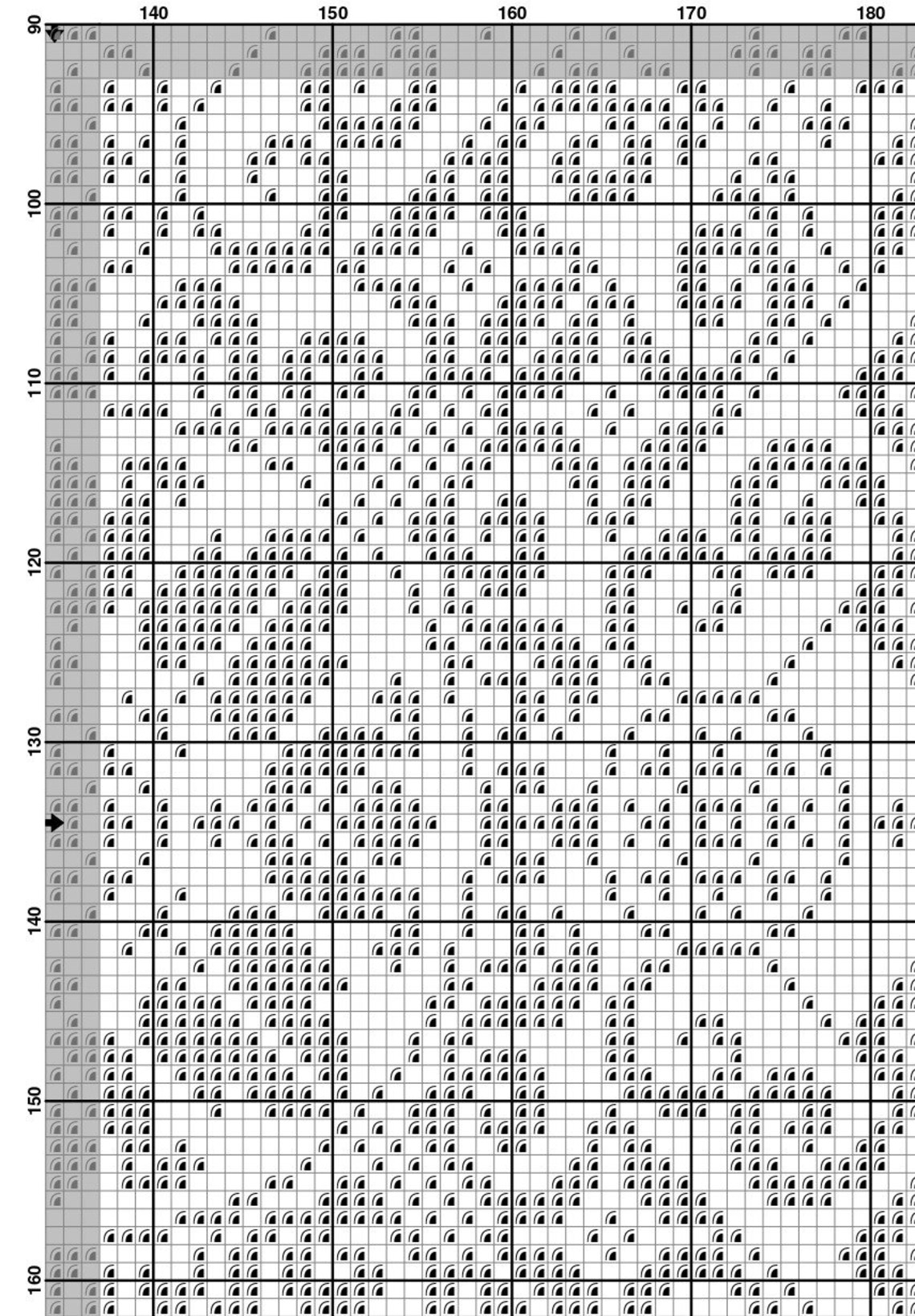 Monochrome Geometric Sampler Cross Stitch Pattern, X Stitch Chart ...