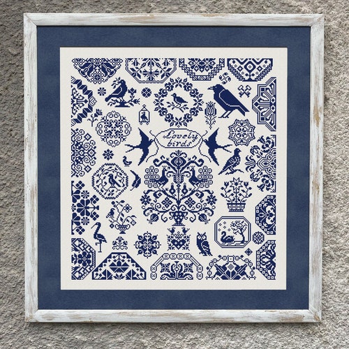 Quaker Sampler Cross Stitch Pattern Cross Stitch Chart - Etsy