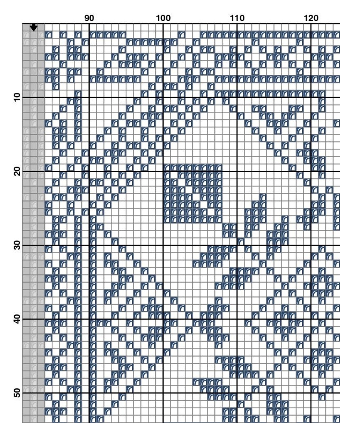 Monochrome Geometric Sampler Cross Stitch Pattern, X Stitch Chart ...