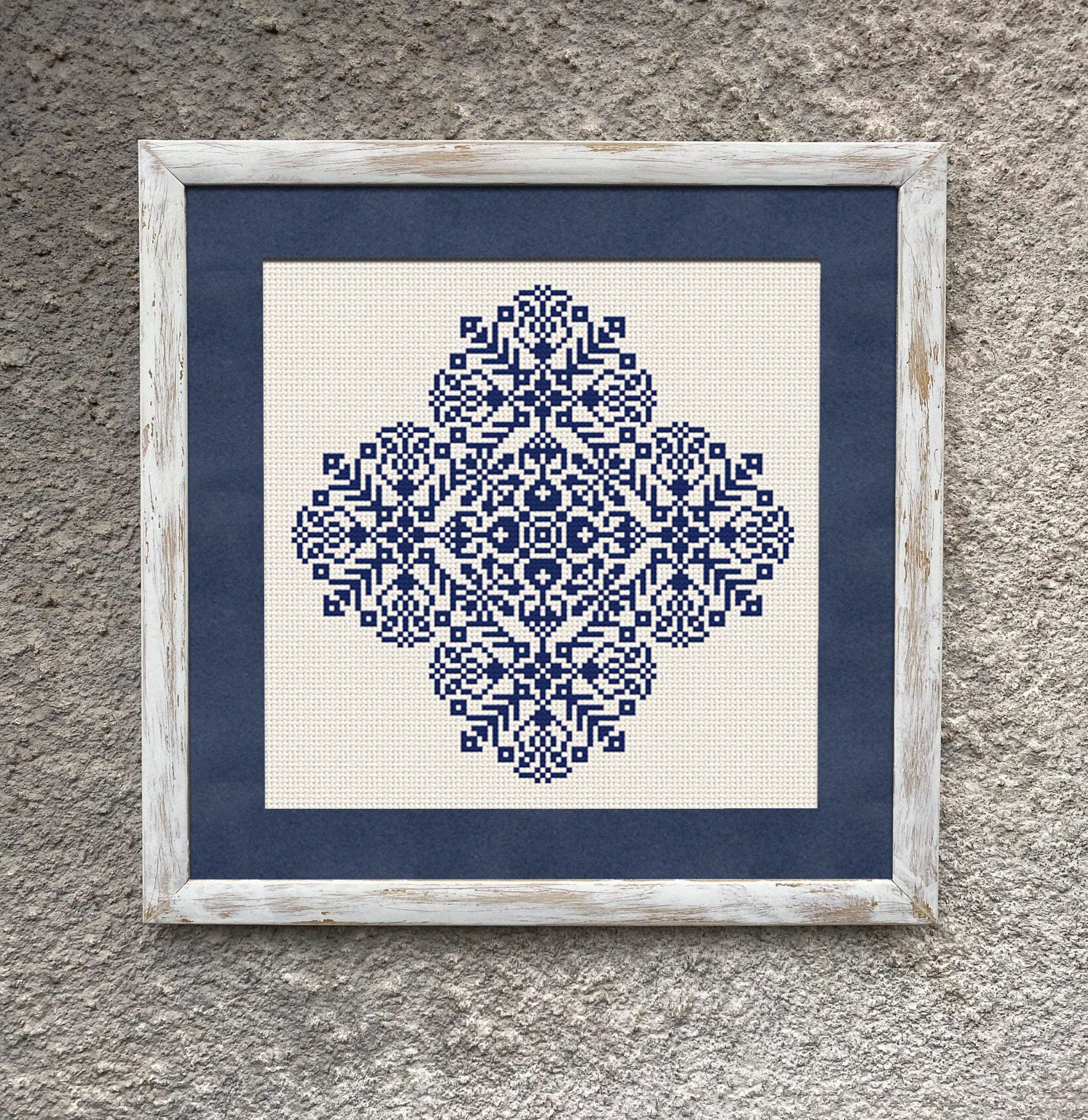 Monochrome Sampler Cross Stitch Pattern, Cross Stitch Chart, Small ...