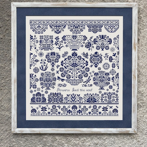 Quaker Sampler Cross Stitch Pattern Cross Stitch Chart - Etsy