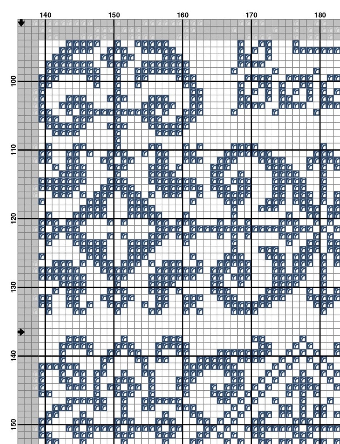 Monochrome Geometric Sampler Cross Stitch Pattern, X Stitch Chart ...