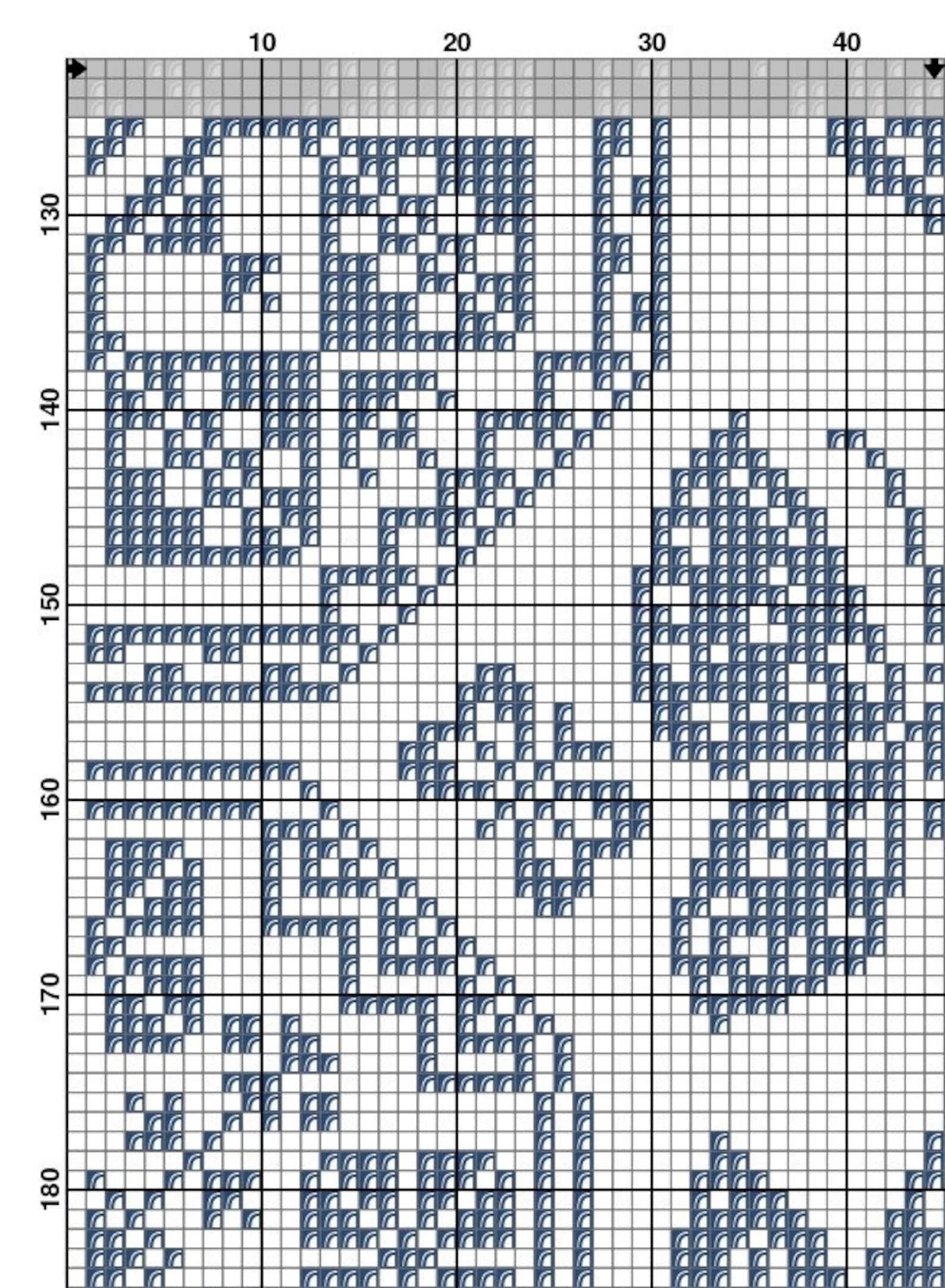 Butterflies Sampler Cross Stitch Pattern, X Stitch Chart, Monochrome ...