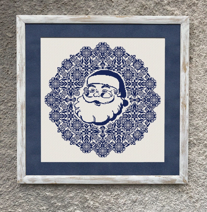 Christmas Sampler Cross Stitch Pattern, X Stitch Chart, Santa Claus ...