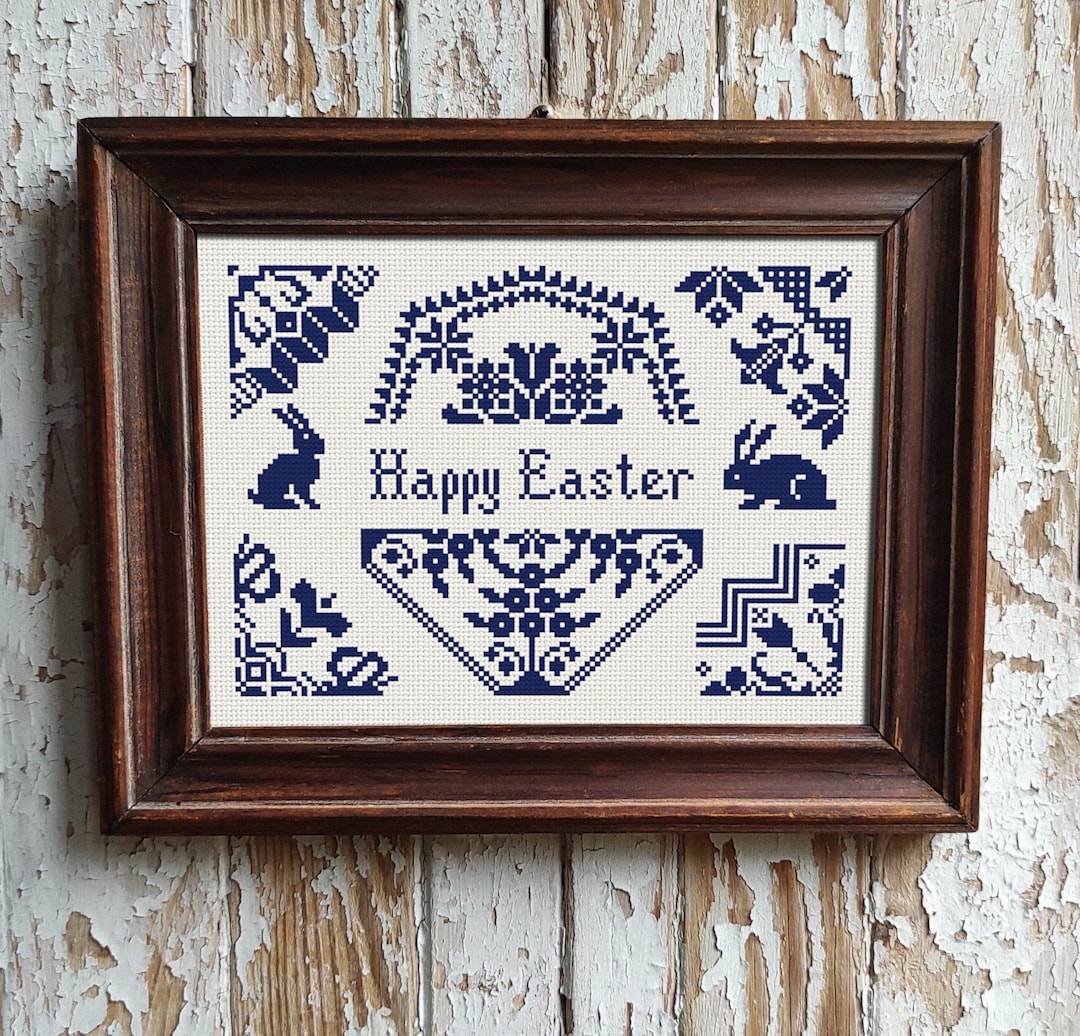 Monochrome Mini Quaker Sampler Cross Stitch Pattern, Xstitch Chart ...