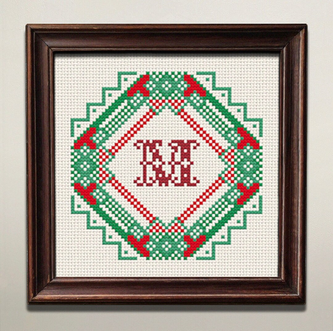 Letter M Cross Stitch Pattern, X Stitch Chart, ABC Mini Sampler ...