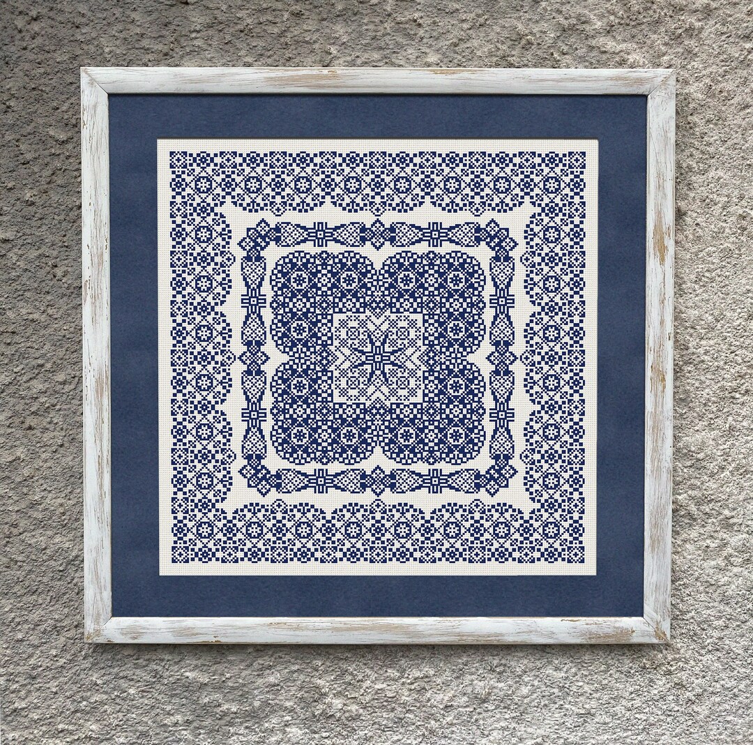 Monochrome Sampler Cross Stitch Pattern, Easy Counted Cross Stitch ...