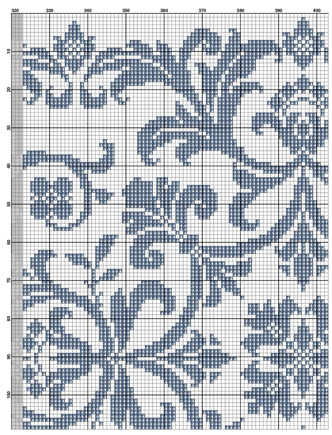 Large Monochrome Sampler Cross Stitch Pattern, X Stitch Chart, Antique ...