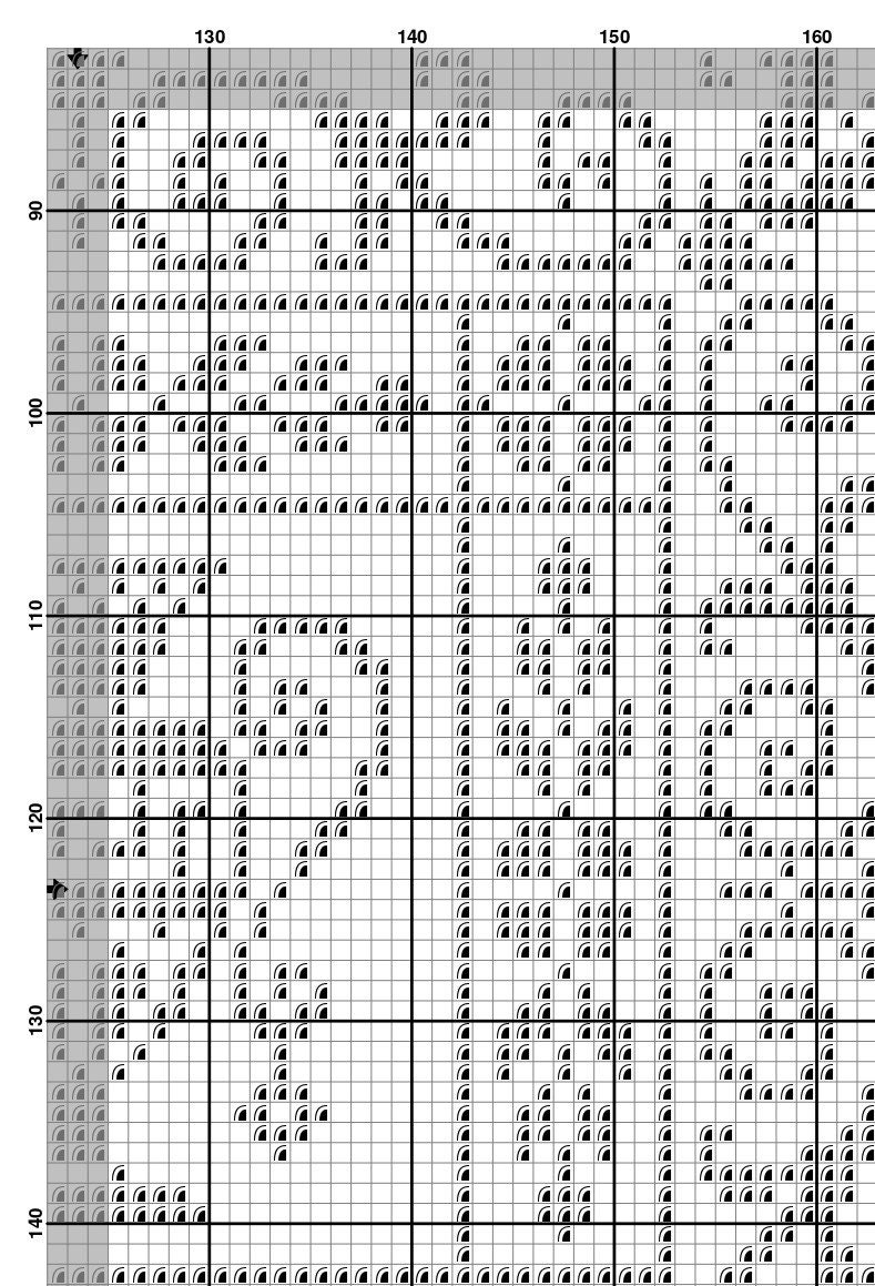 Tiles Sampler Cross Stitch Pattern, X Stitch Chart, Vintage Monochrome ...