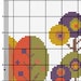 Modern Autumn Trees Cross Stitch Pattern, X Stitch Chart, Colorful ...