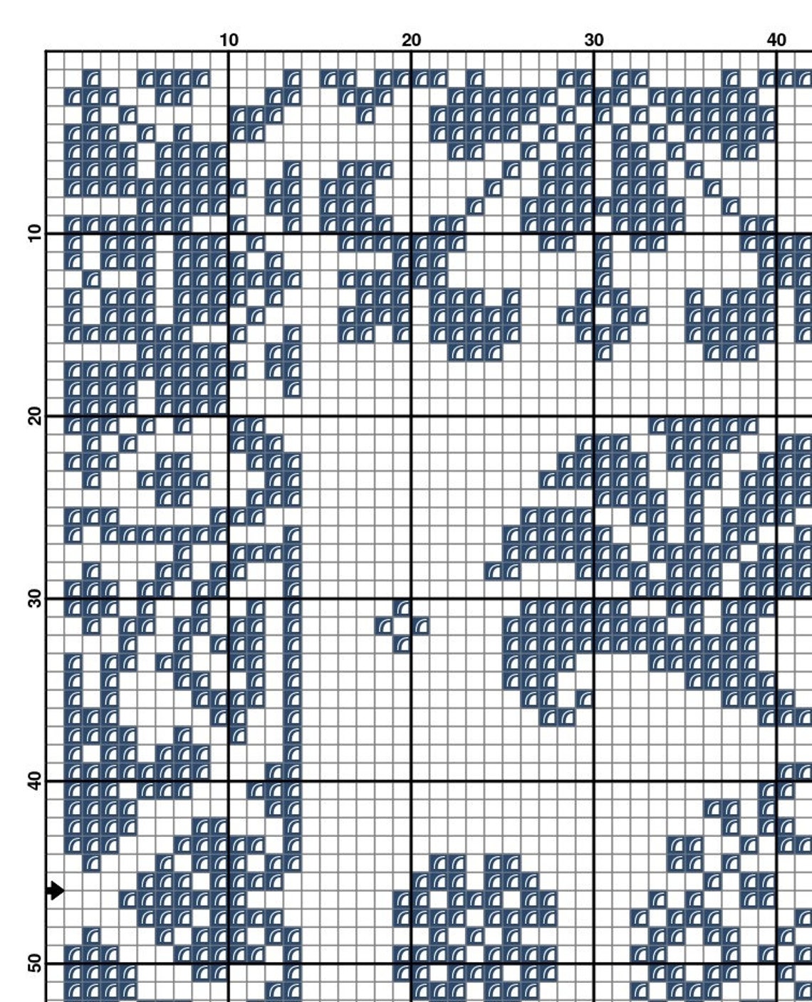 Monochrome Sampler Cross Stitch Pattern, Cross Stitch Chart, Vintage X ...