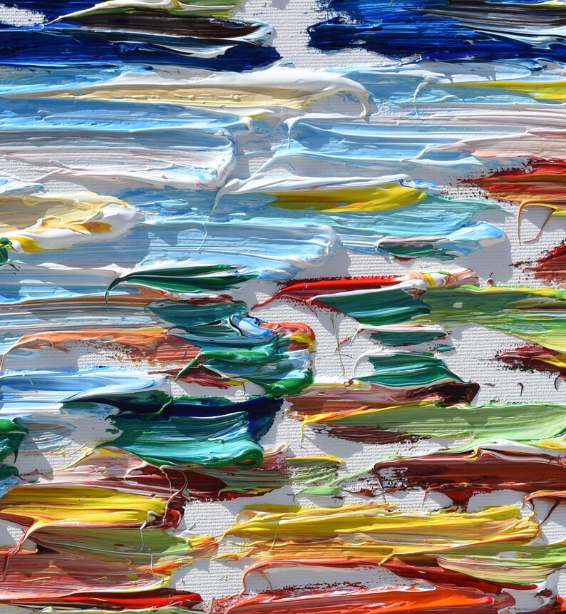 Near the Lake 55 Abstract Landscape Beautiful Green - Etsy