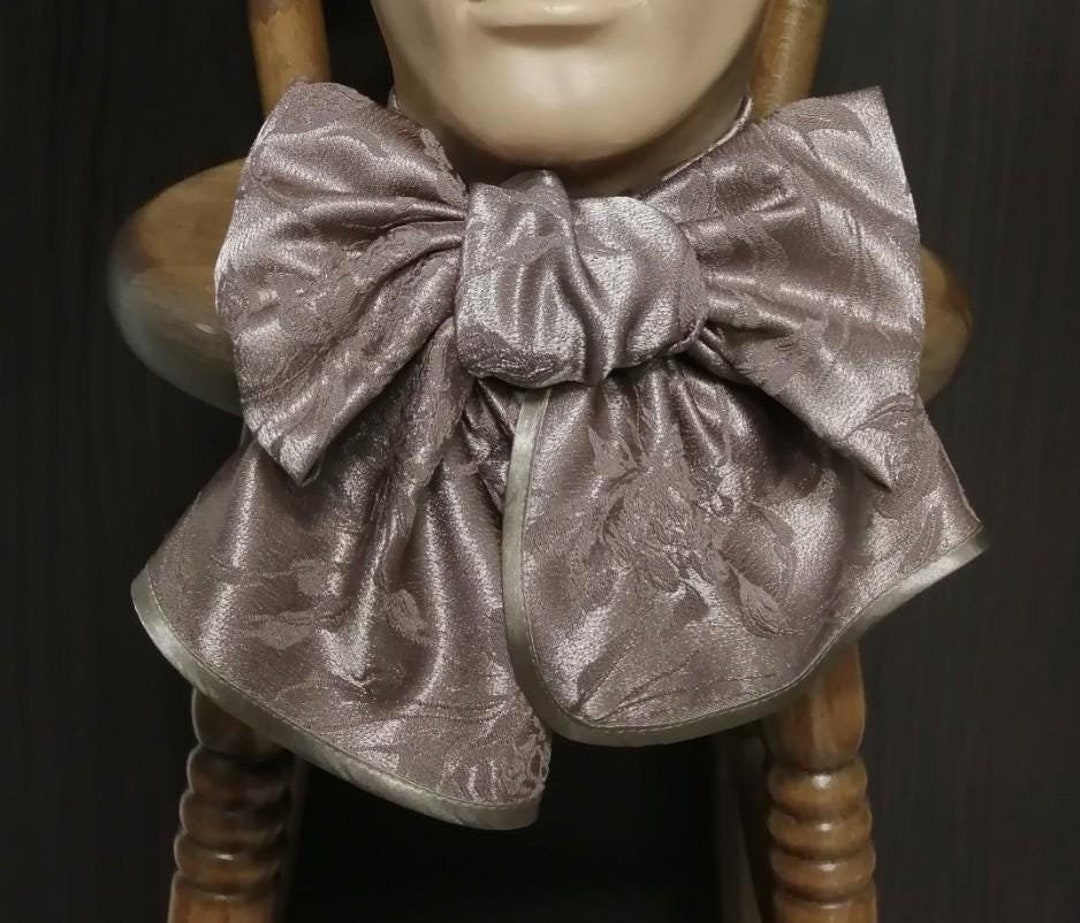 Mens Opera Ascot, Custom Floral Scarf, Choco Cream Gentlemans Ascot ...