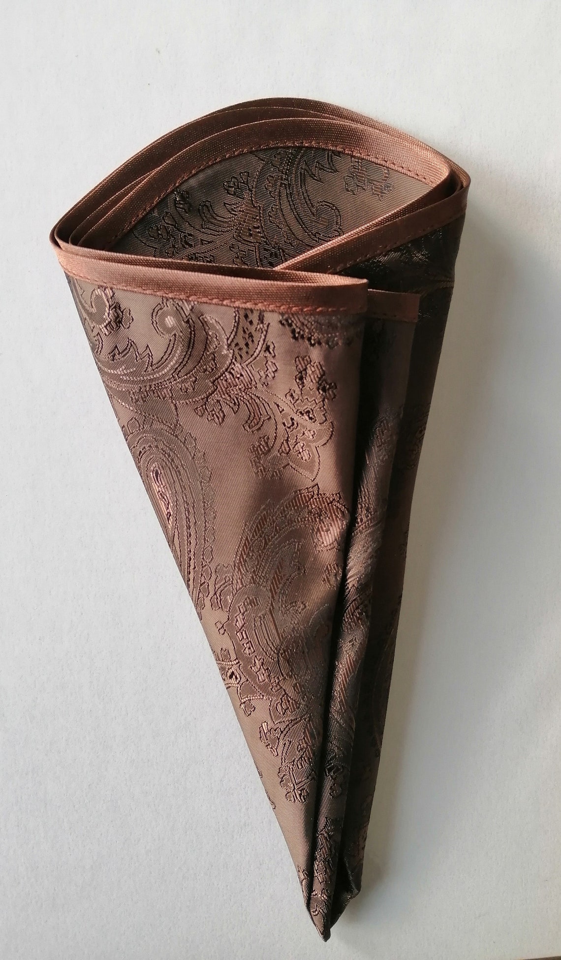 Formal Pocket Square, Round Handkerchief, Edge Border Handkerchief ...