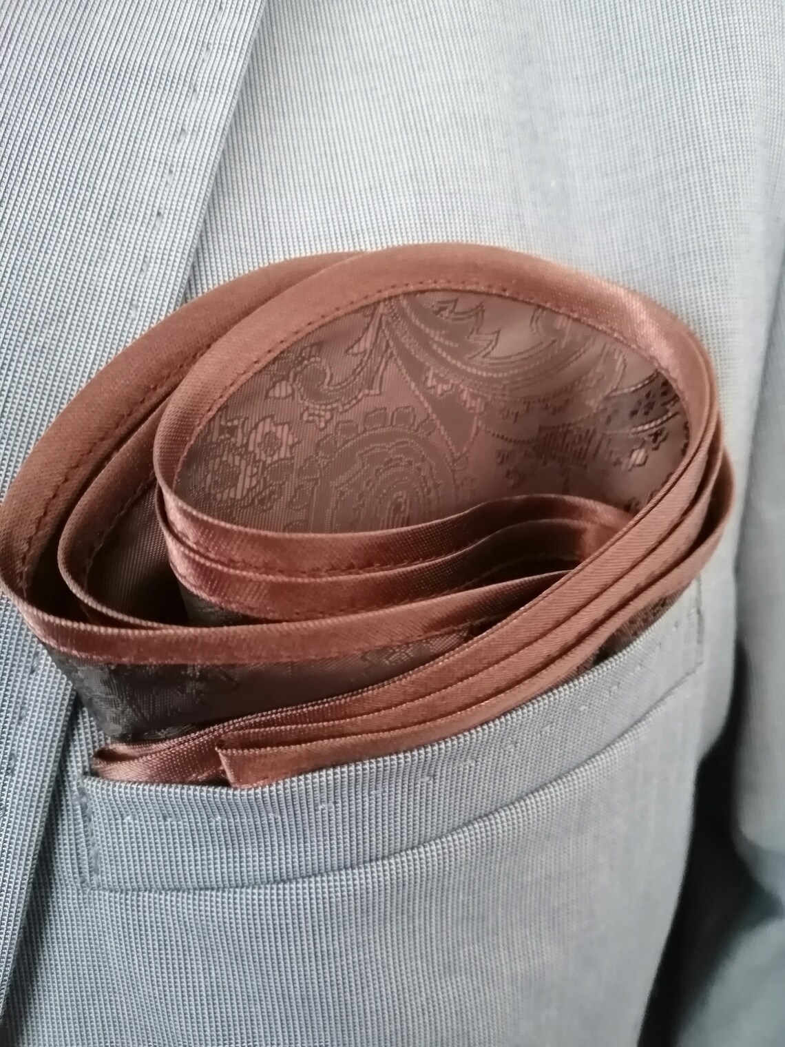 Formal Pocket Square, Round Handkerchief, Edge Border Handkerchief ...