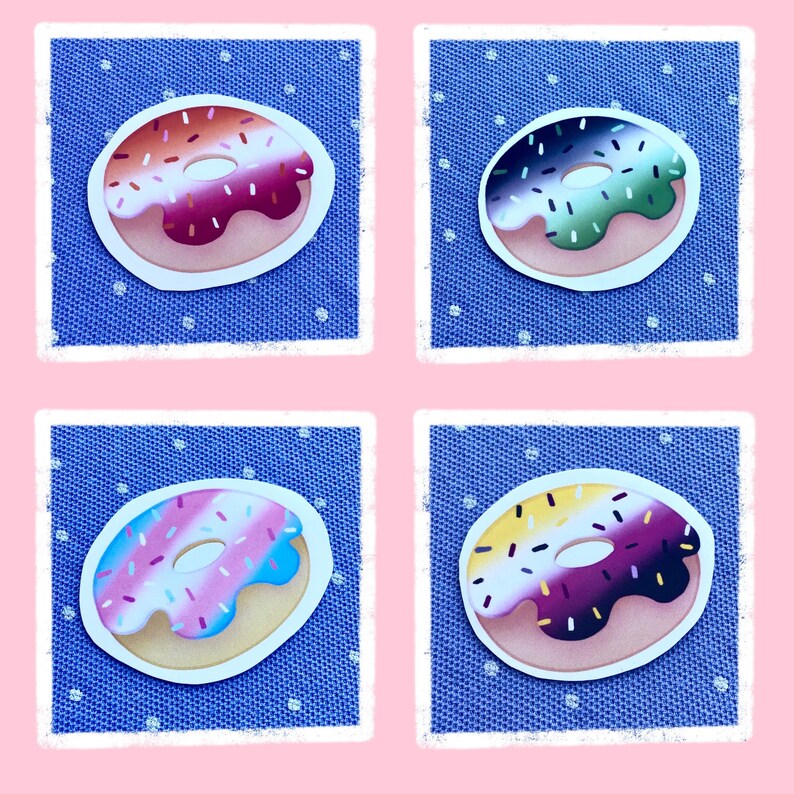 Pride Donut Stickers LGBT LGBTQ LGBTQA - Etsy