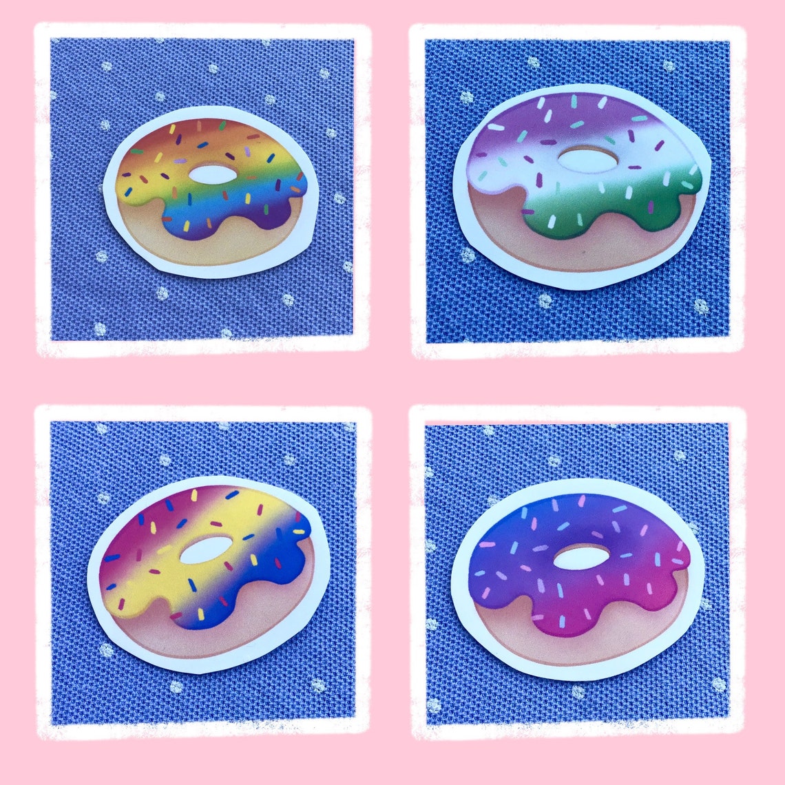 Pride Donut Stickers LGBT LGBTQ LGBTQA - Etsy
