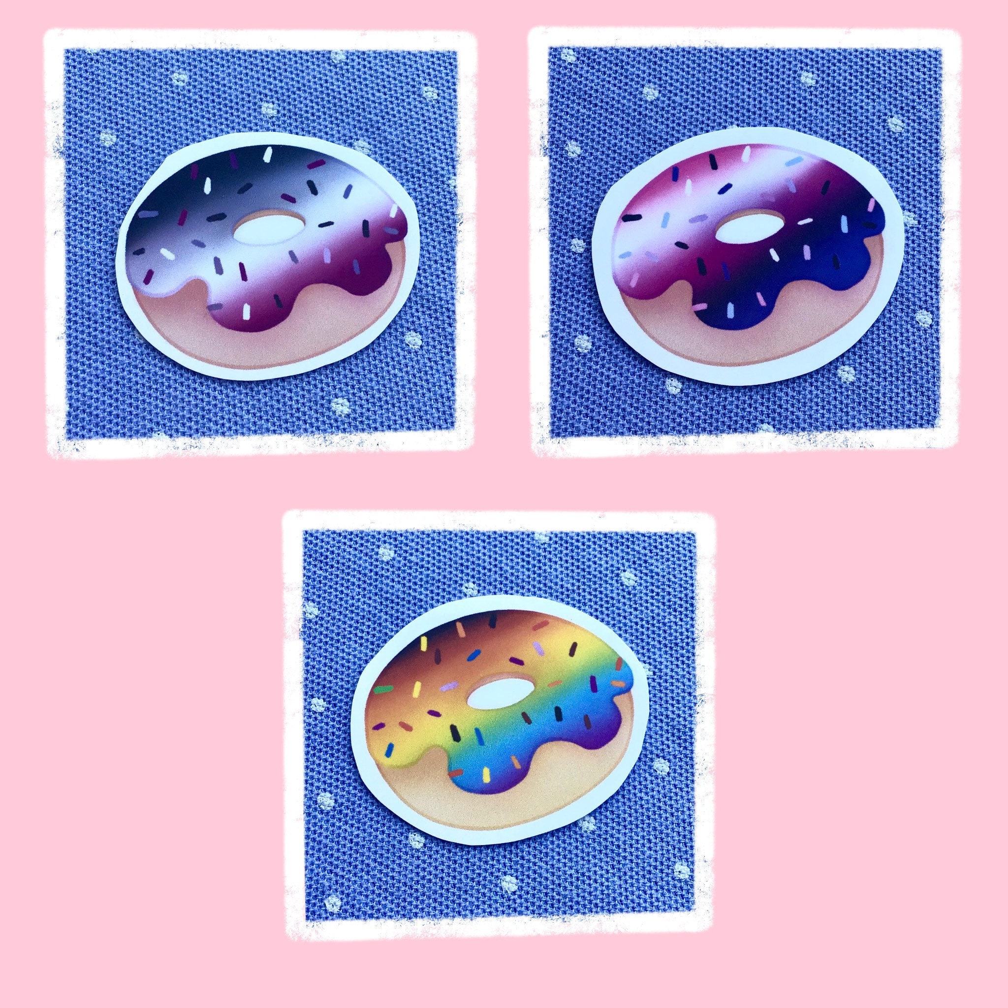 Pride Donut Stickers LGBT LGBTQ LGBTQA - Etsy