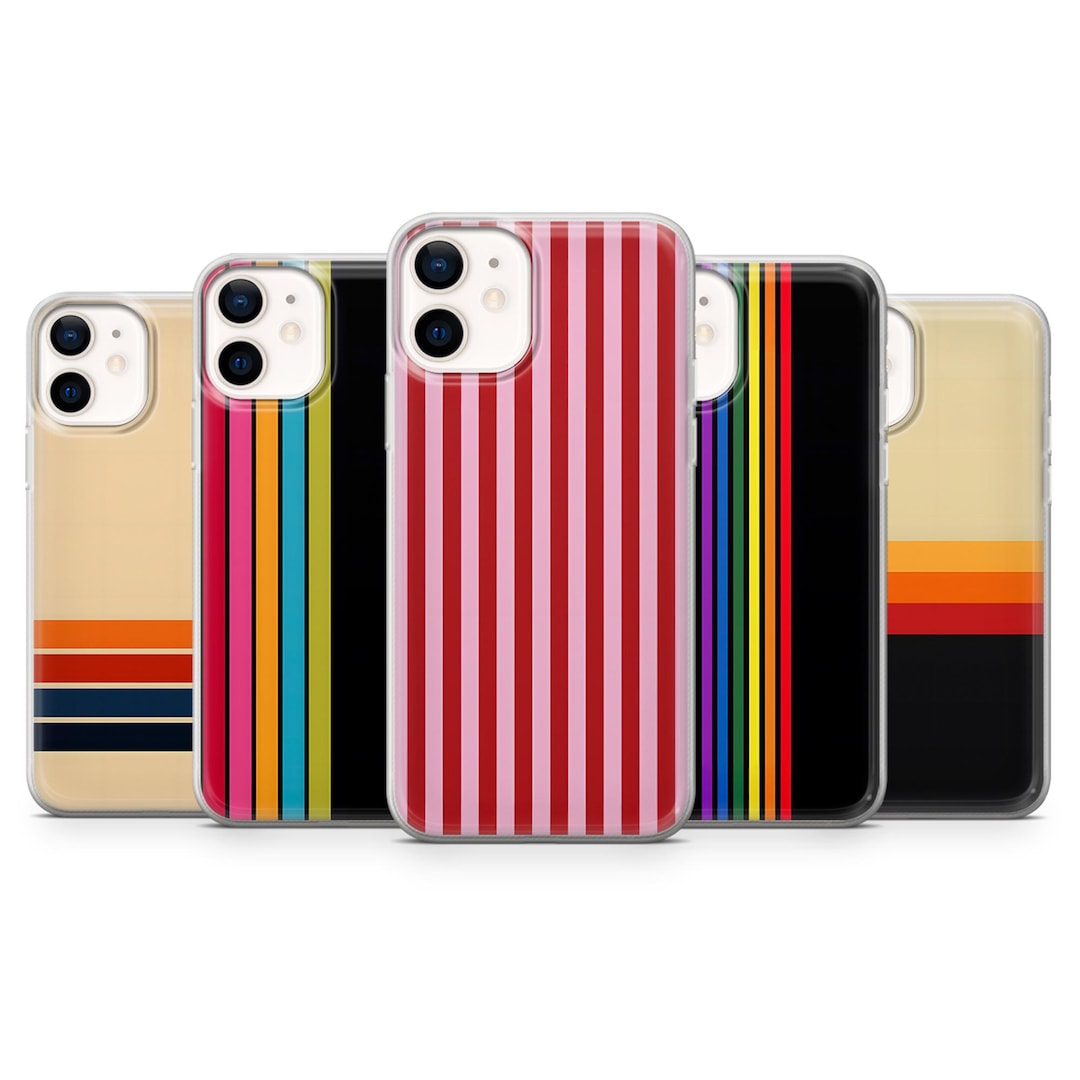 Retro Stripes Phone Case: Classic Vintage Style Cover - Etsy