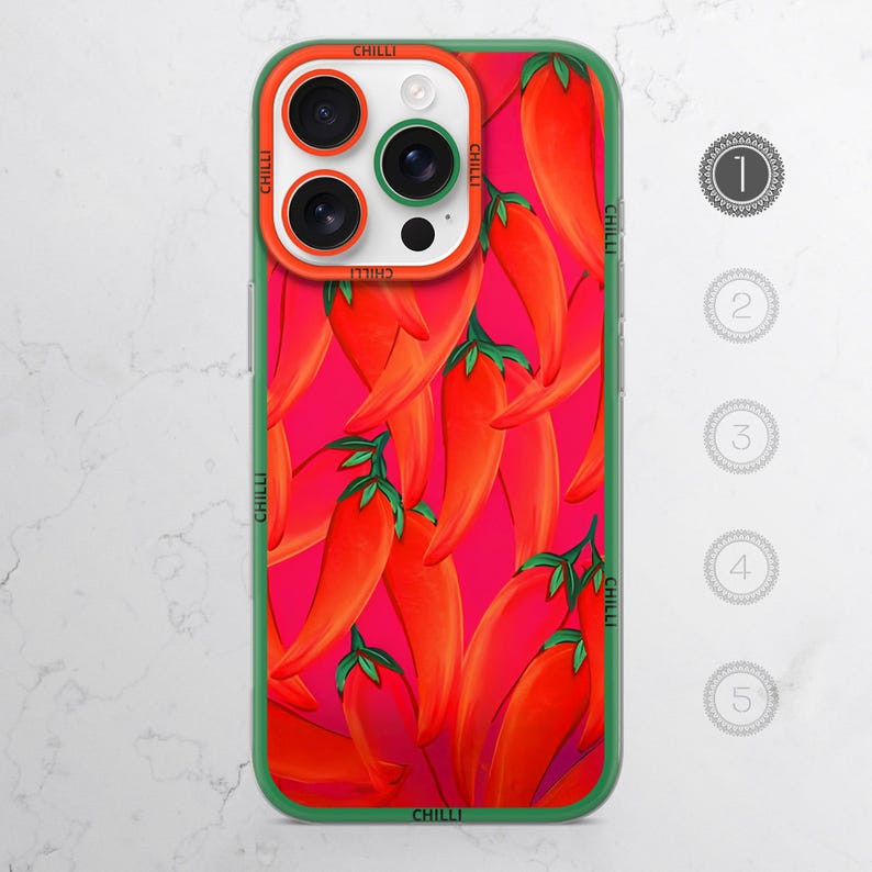Red Chili Pepper Phone Case, Spicy Hot Cover, Personalizable - Etsy UK