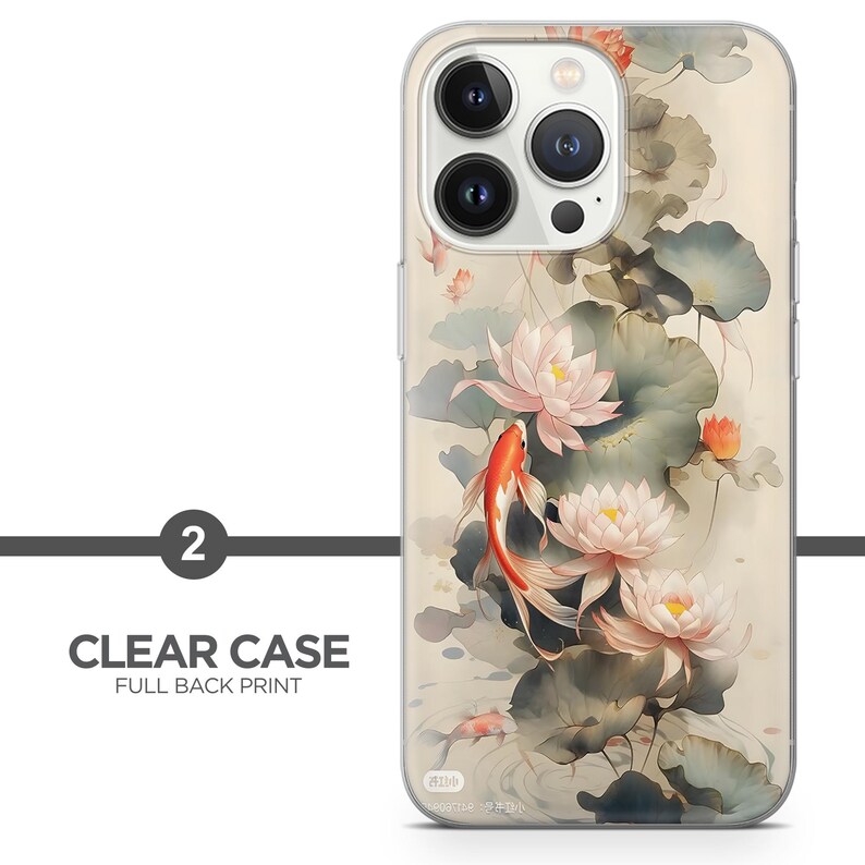 Floral Korean Art Phone Case, Asian TPU Cover - Etsy