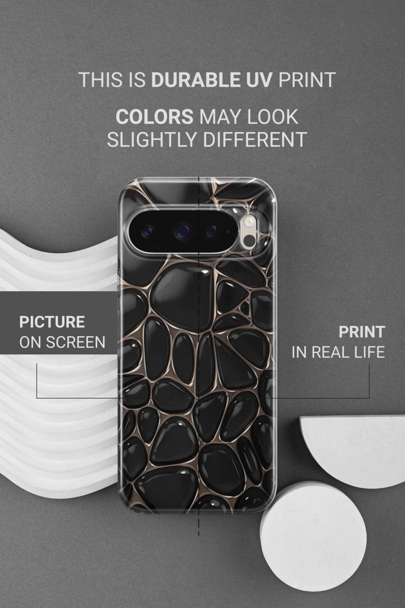 Capa para Pixel 10 em couro de jacaré preto, capa para celular com ...