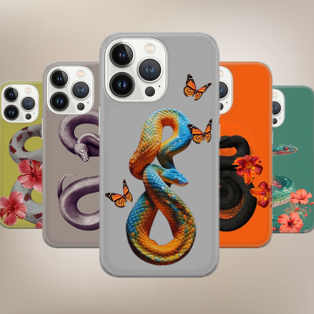 Snake Phone Case Serpent Cover for iPhone 16 Pro Max 15 14 13 12 11 ...