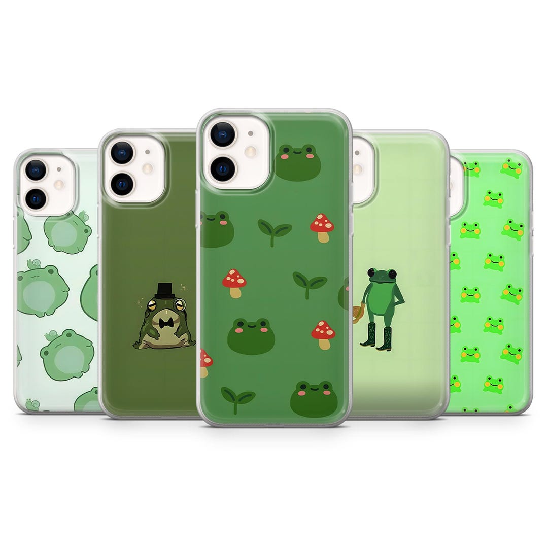 Frog Phone Case Funny Toad Lily Pad Cover for iPhone 16,15,14,13,12,11 ...