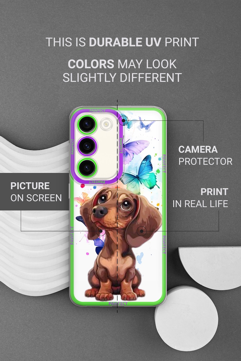 Capa para iPhone com ilustração de cachorro, capa personalizada com ...