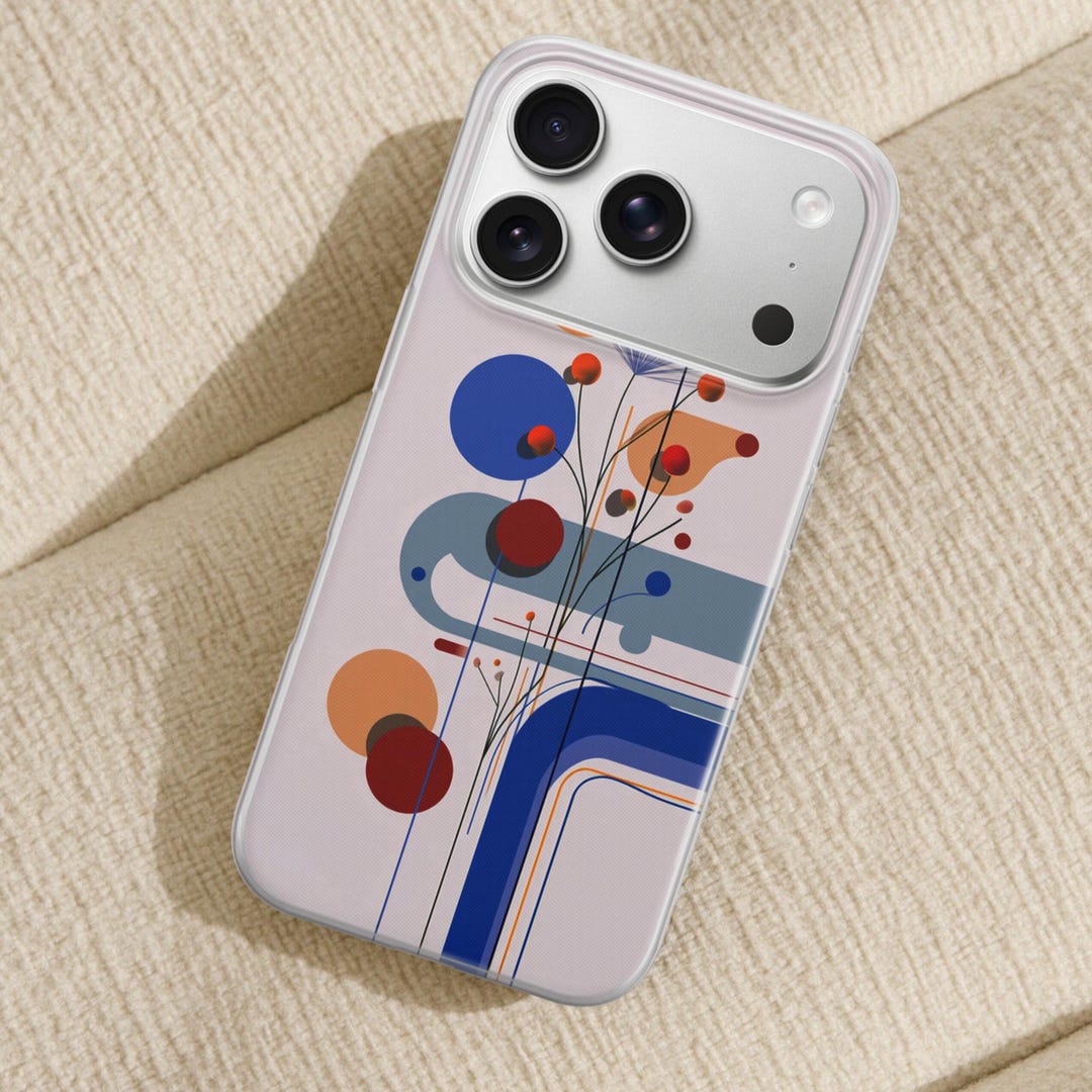 Capa para iPhone com estampa abstrata Bauhaus, arte geométrica moderna ...