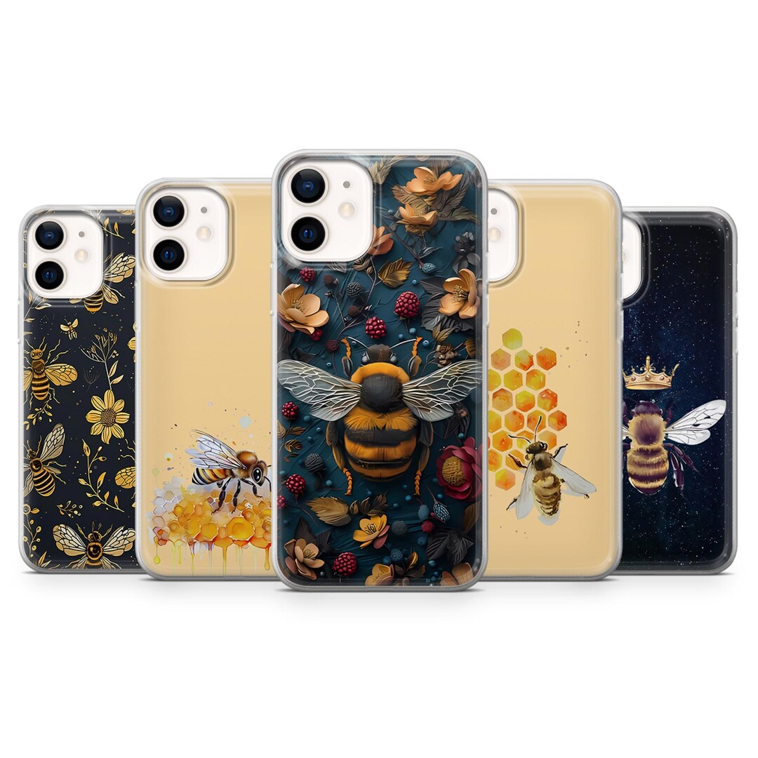 Honey Bee Phone Case Bumblebee Save the Bees Cover for iPhone 16 Pro ...