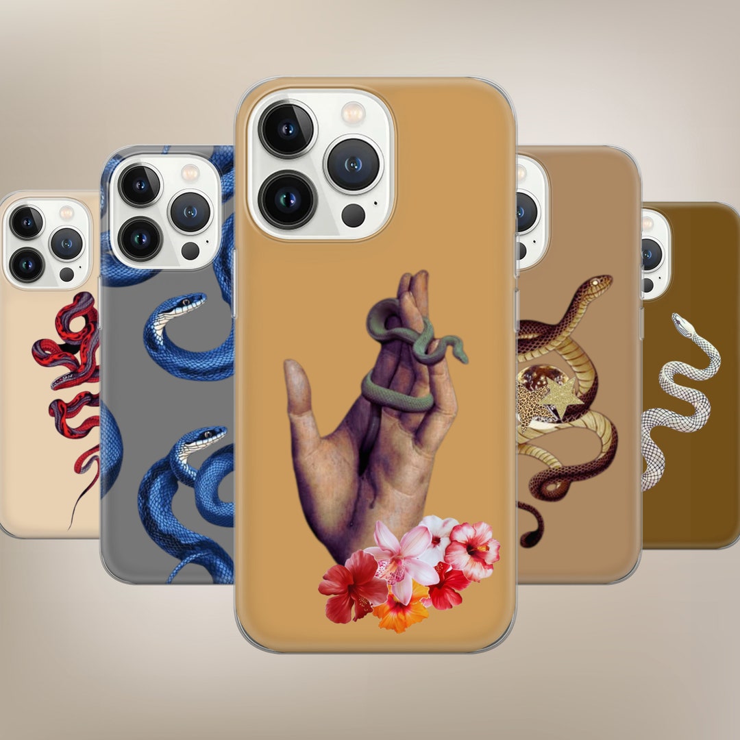 Snake Phone Case Reptile Python Cover for iPhone 16, 15, 14, 13, 12, 11 ...