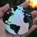 World Globe Holographic Sticker - Etsy