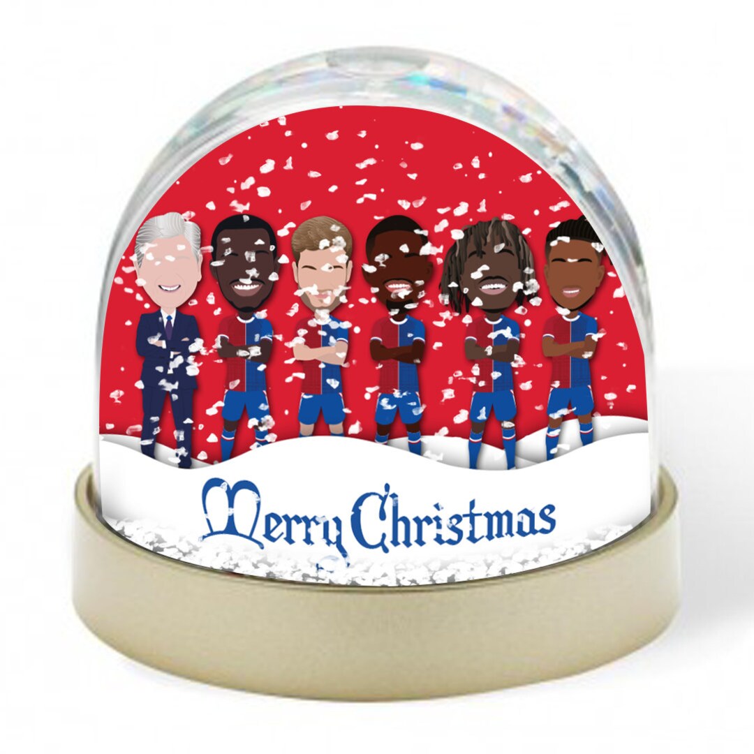 Crystal Palace 2023-24 Vector Heroes Christmas Snow Globe Hodgson Eze ...