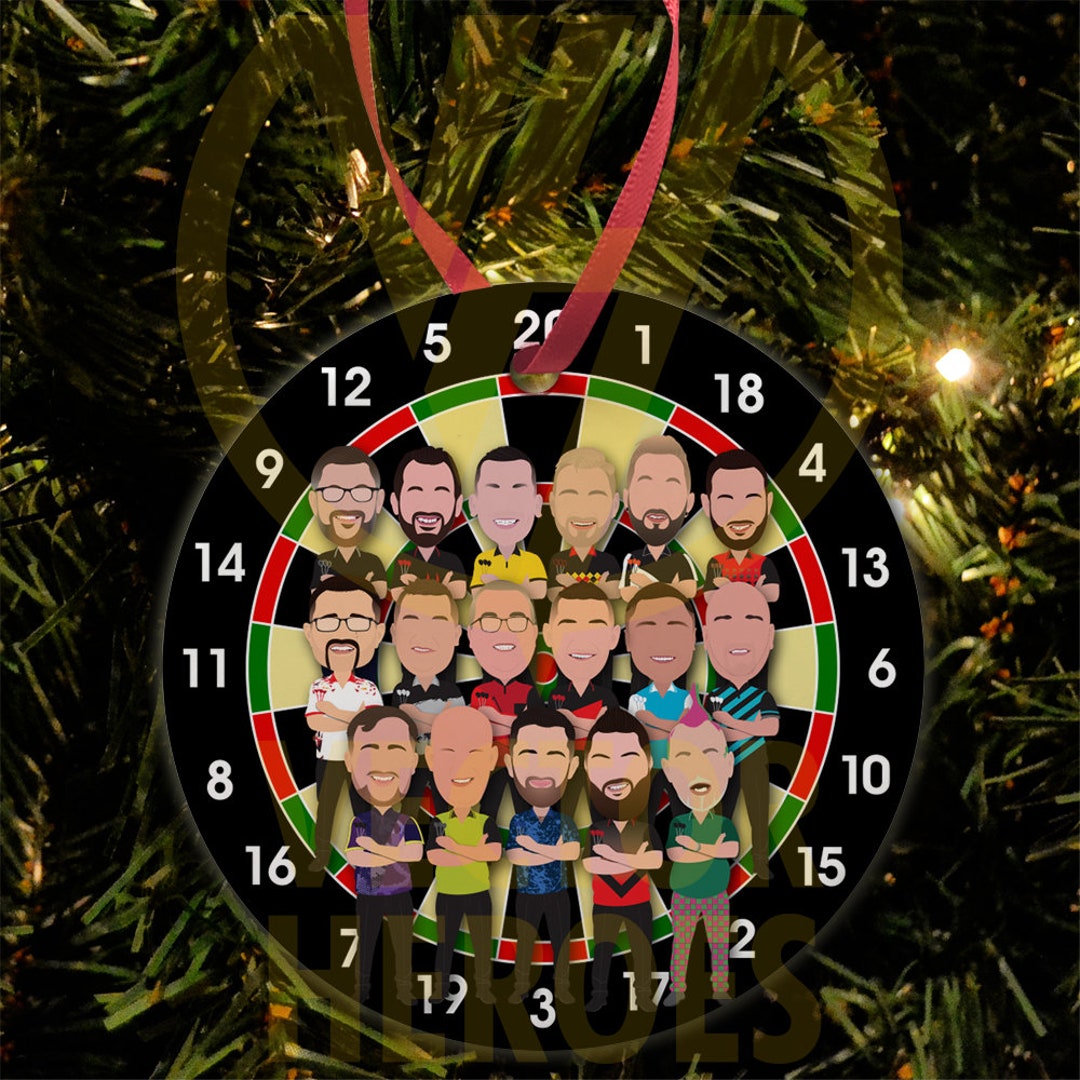 Darts Stand up If You Love the Darts Christmas Tree Decoration Flat ...