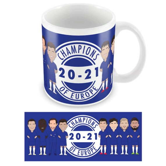 Chelsea Champions of Europe 2021 Vector Heroes Printed Mug Cup | Etsy