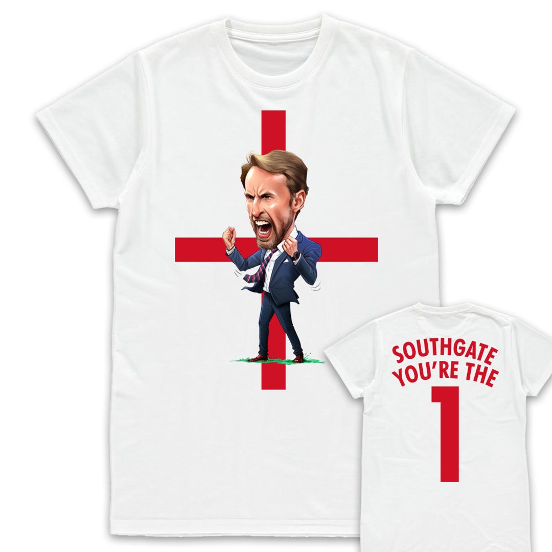 Southgate You're the One England Football Caricature Mens Adult T-shirt ...