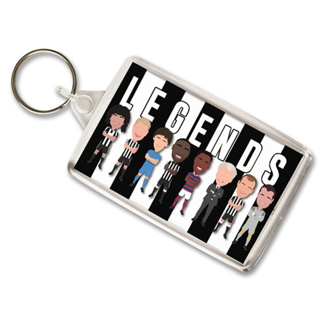 Newcastle Legends Vector Heroes Key Ring Keyring Key Chain Shearer Etc ...
