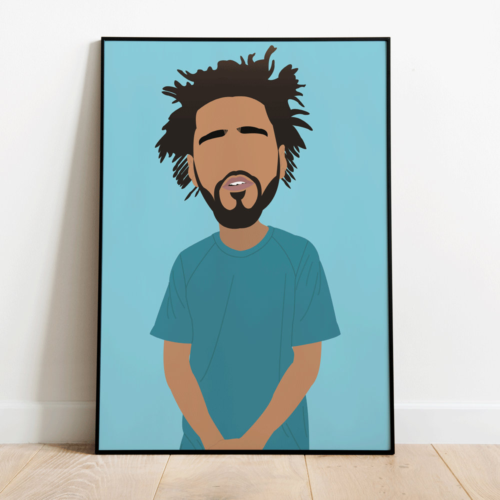 J Cole Painting
