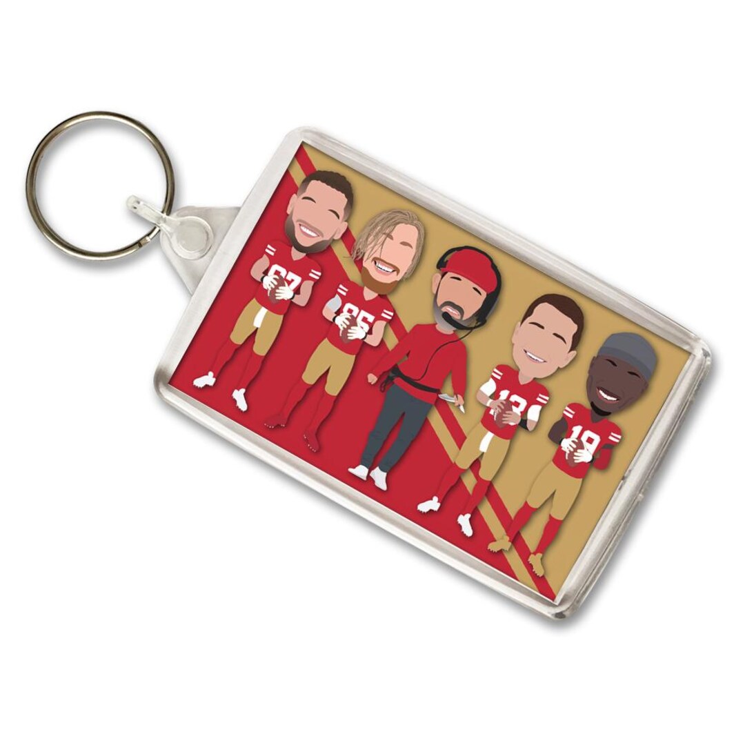 49ers 2024-25 Vector Heroes Key Ring Keyring Great Gift for San ...