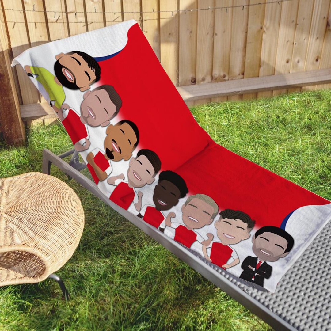 Arsenal 2024-25 Beach Towel Vector Heroes Top Quality Perfect for ...