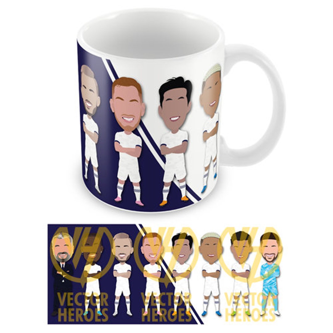 Spurs 2023 2024 Mug Cup Vector Heroes Postecoglu Maddison - Etsy