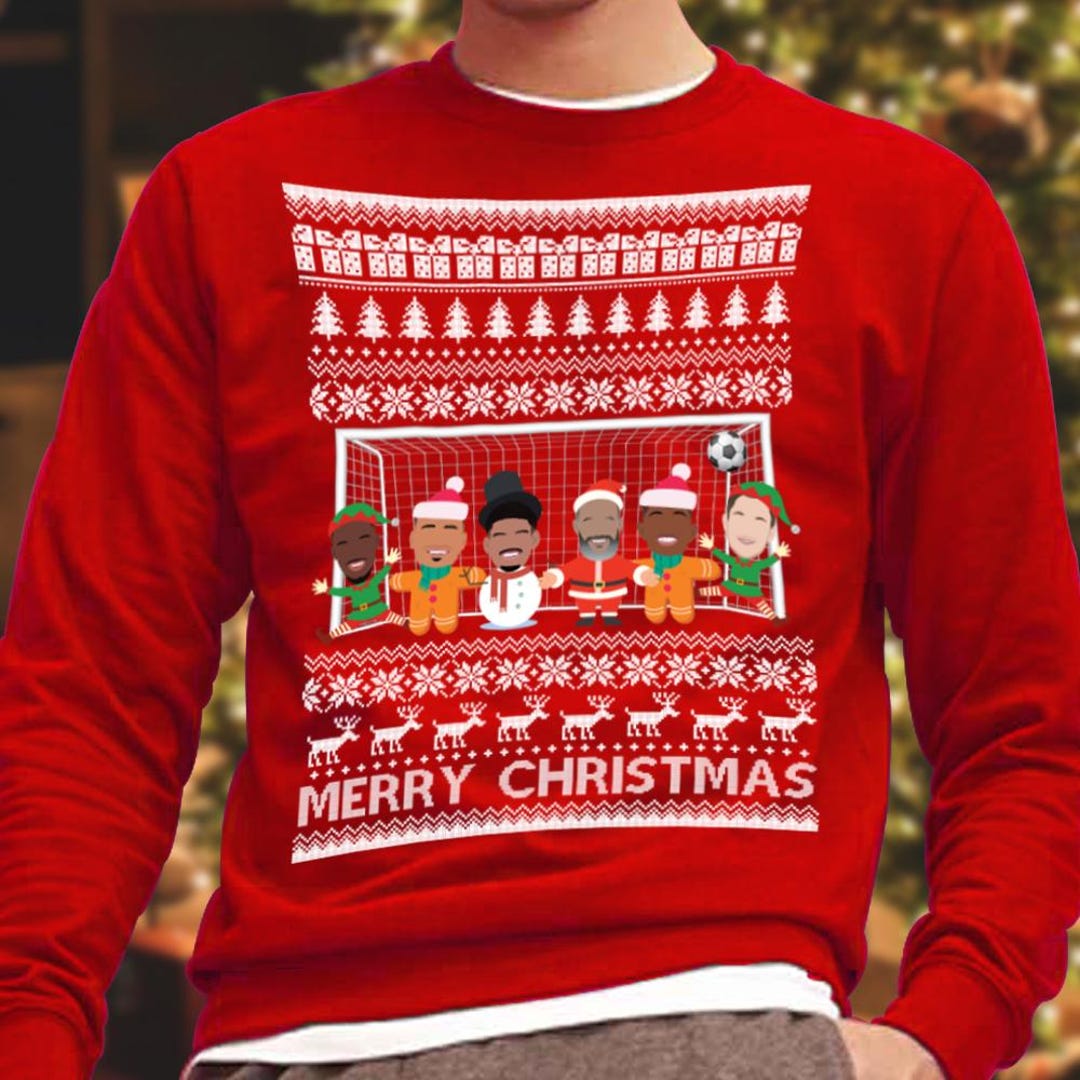 Forest Vector Heroes 2024-25 Red Christmas Jumper | Kids & Adults Sizes ...