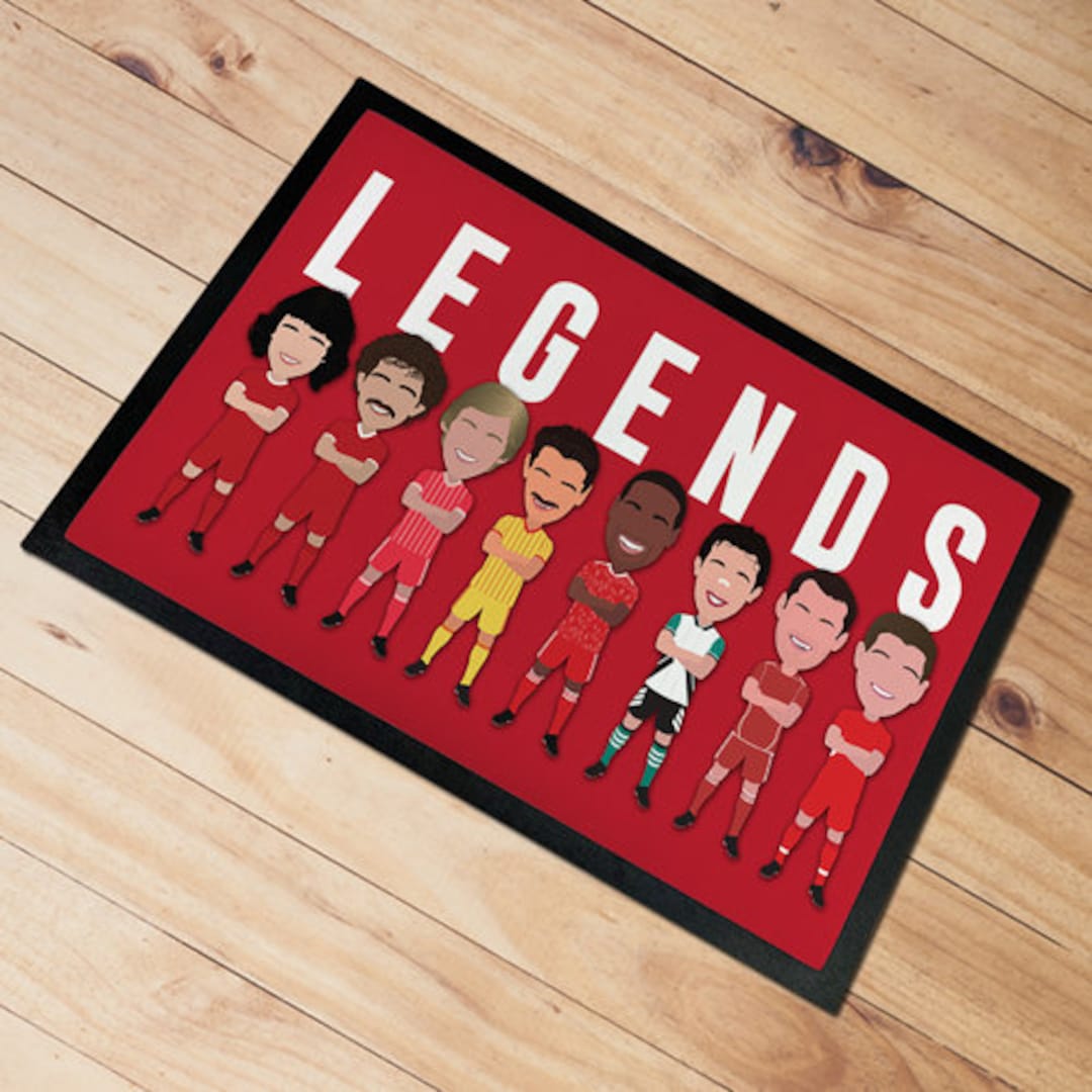 Liverpool Legends Vector Heroes Door Mat Floor Mat Gerrard Fowler Etc ...
