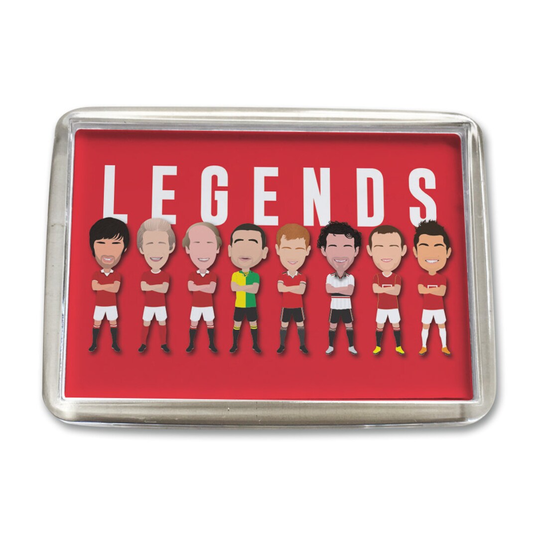 Utd Legends Vector Heroes Fridge Magnet Manchester Man Great Gift for ...